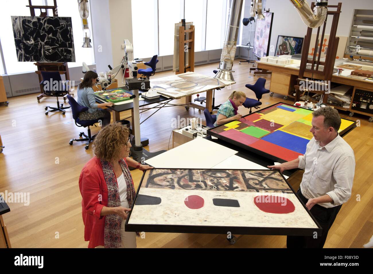 Michael Duffy painting in The Museum of Modern Art, New York, USA Stock ...