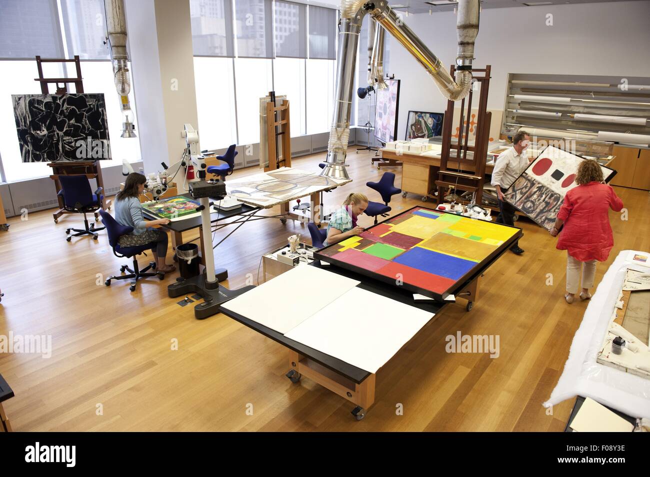 Michael Duffy painting in The Museum of Modern Art, New York, USA Stock ...