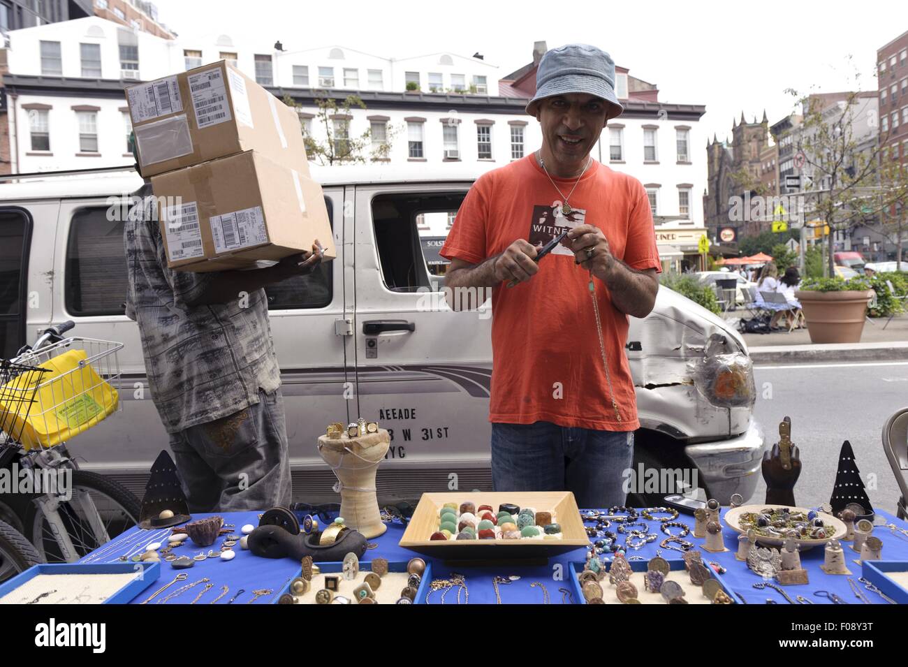 Man at street stall hi-res stock photography and images - Alamy