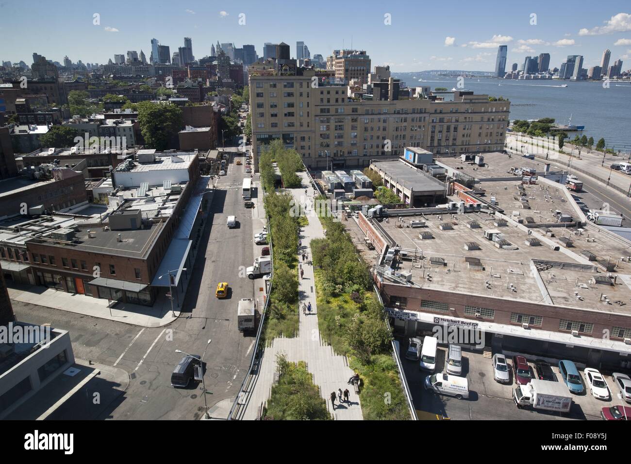 High line new york birds eye hi-res stock photography and images - Alamy