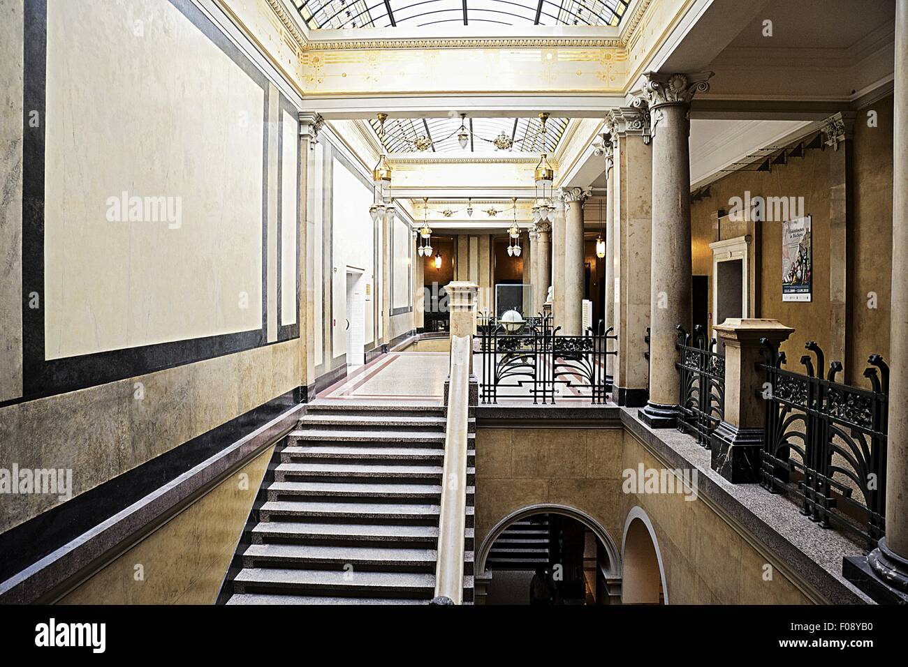 View of staircase of Heidelberg, Germany University Library, Germany ...