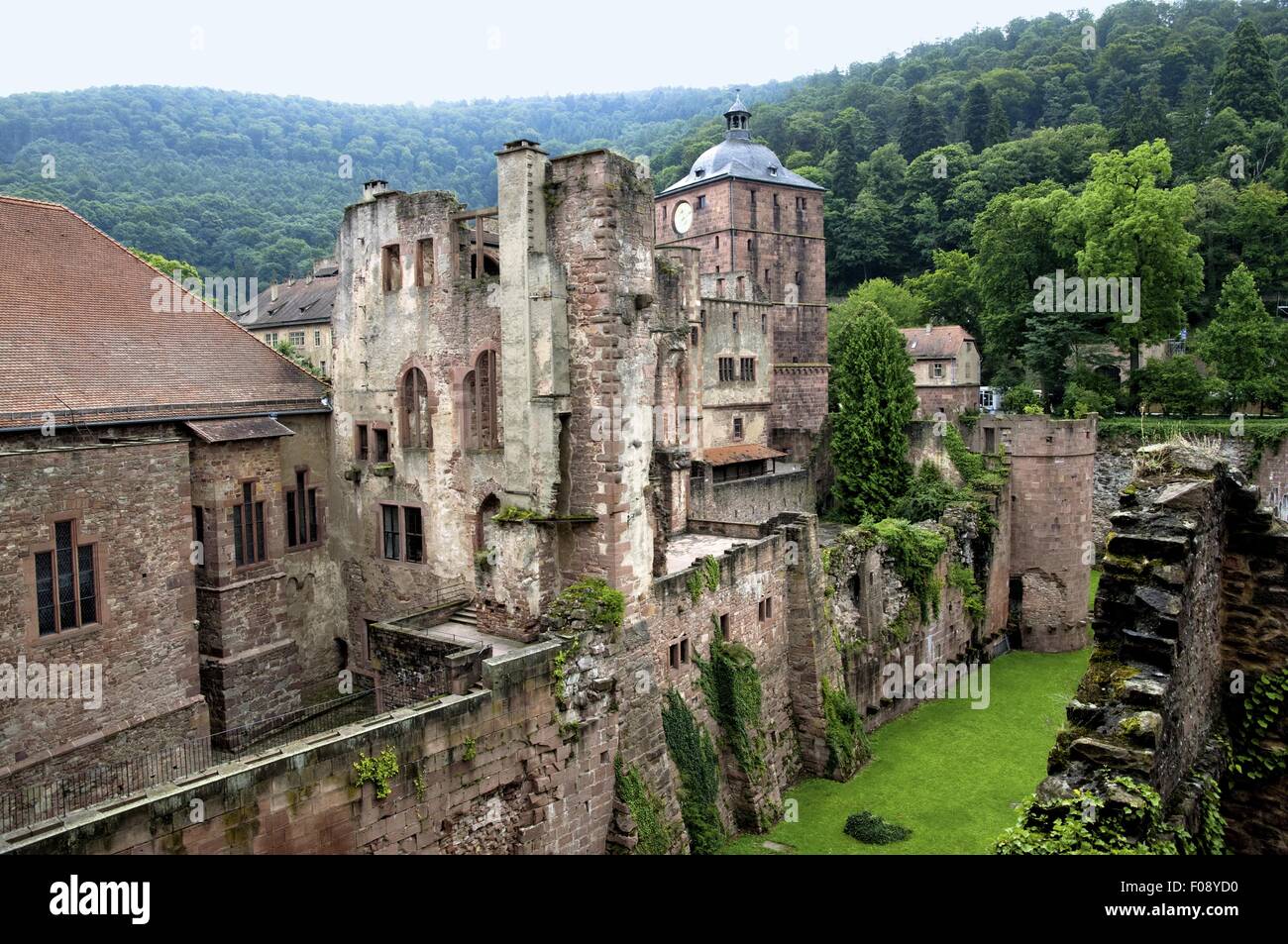 View of Heidelberg Castle ruins in Germany Stock Photo - Alamy