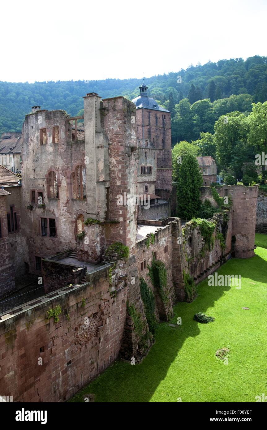 View of Heidelberg Castle ruins in Germany Stock Photo - Alamy