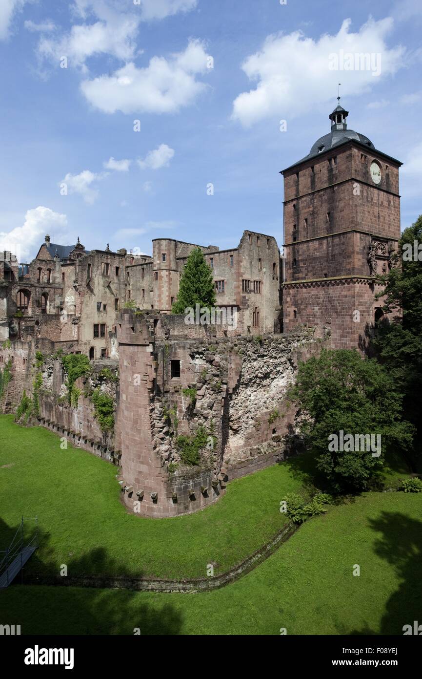 View of Heidelberg Castle ruins in Germany Stock Photo - Alamy