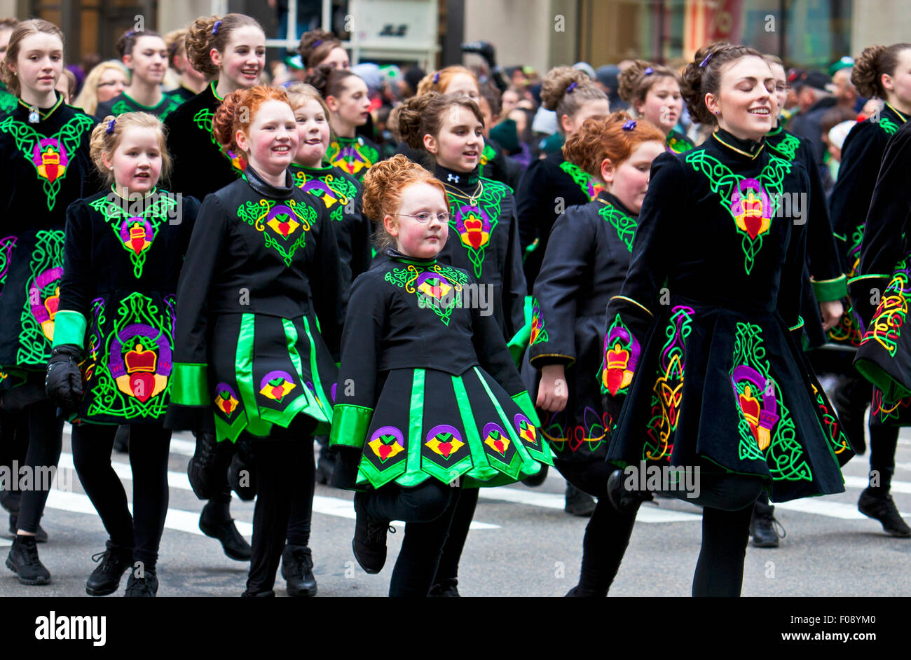 St Patricks Day Parade Girls