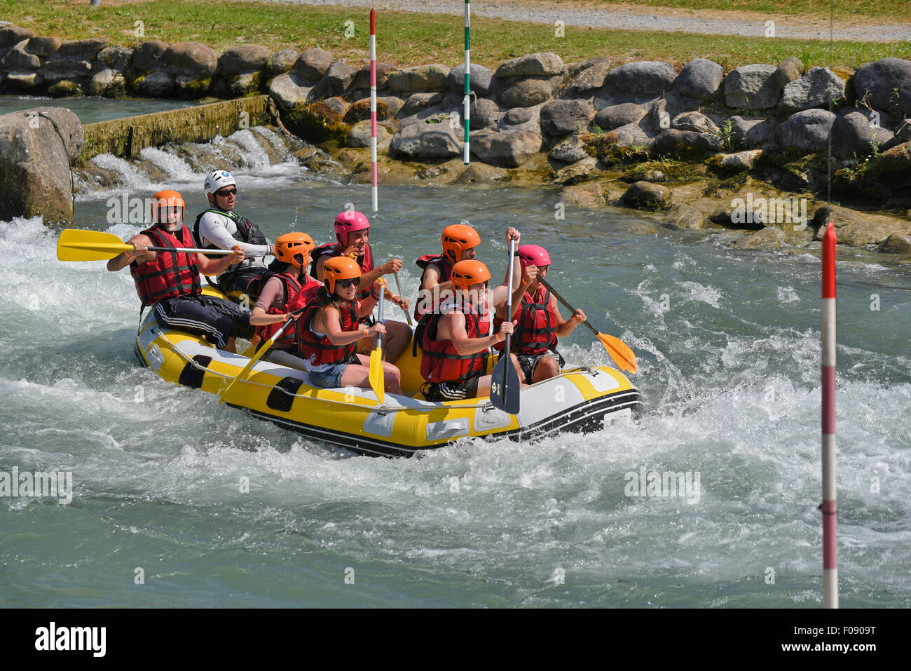 Rafting in the whitewater rapids Stock Photo - Alamy