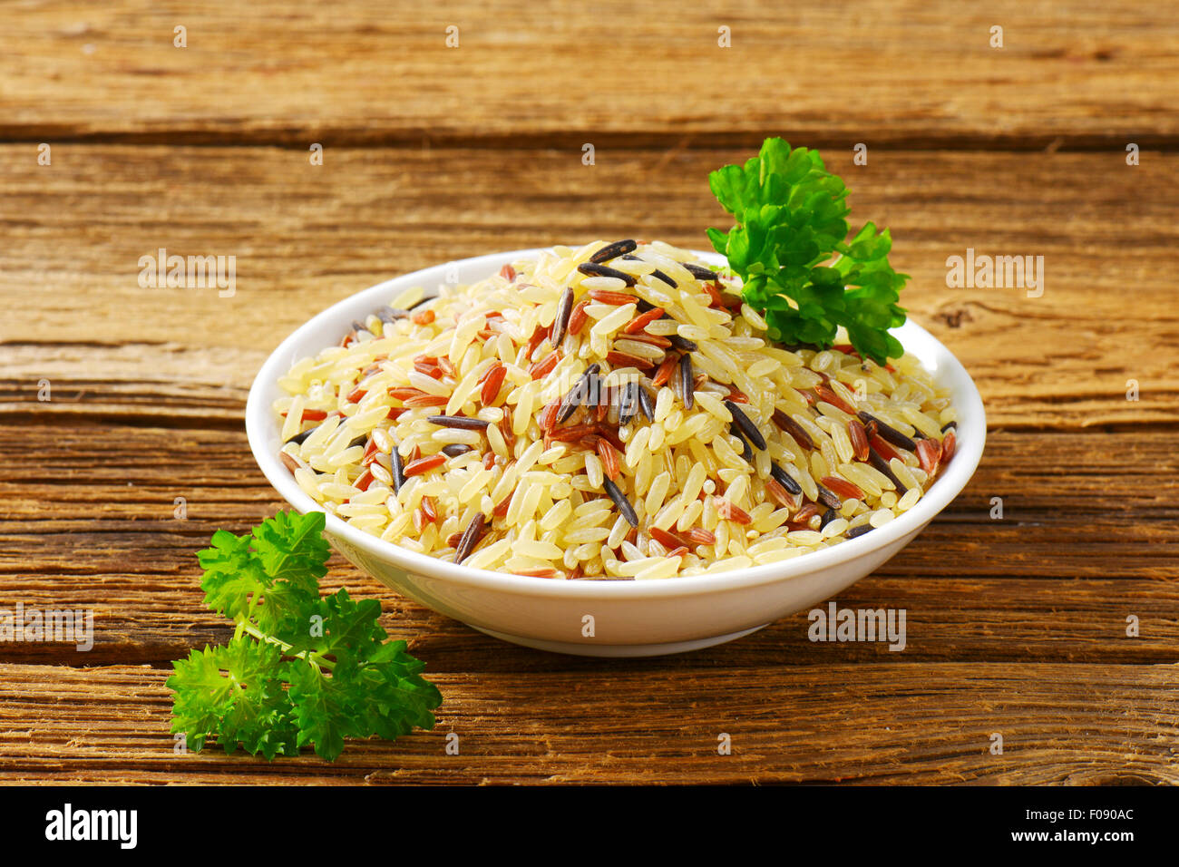 Long grain and wild rice mix Stock Photo - Alamy