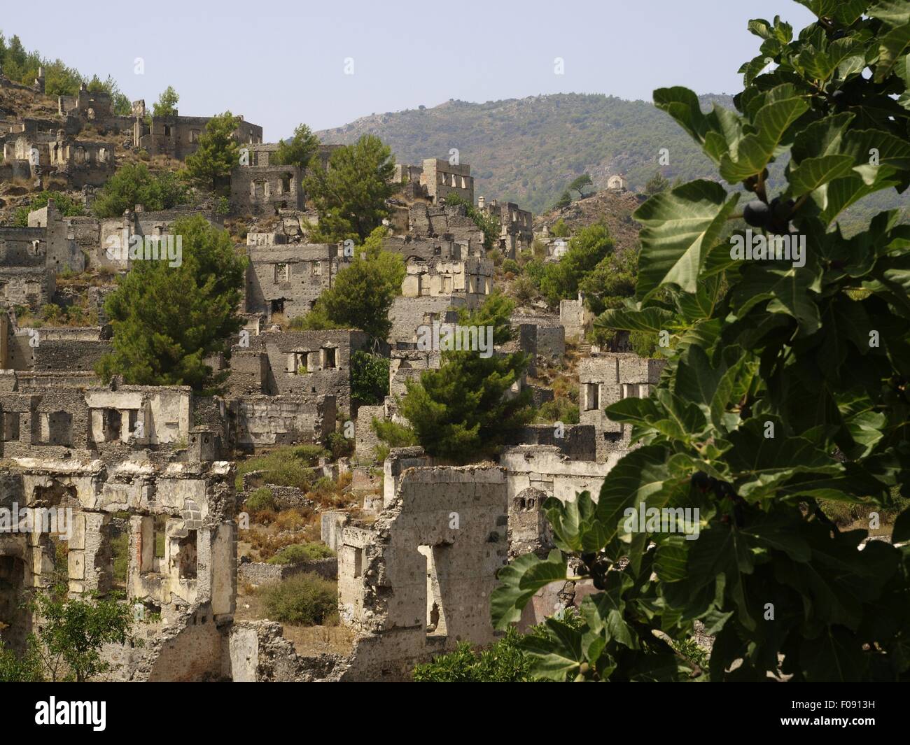 View of abandoned city of Kayakoy, Turkey Stock Photo - Alamy