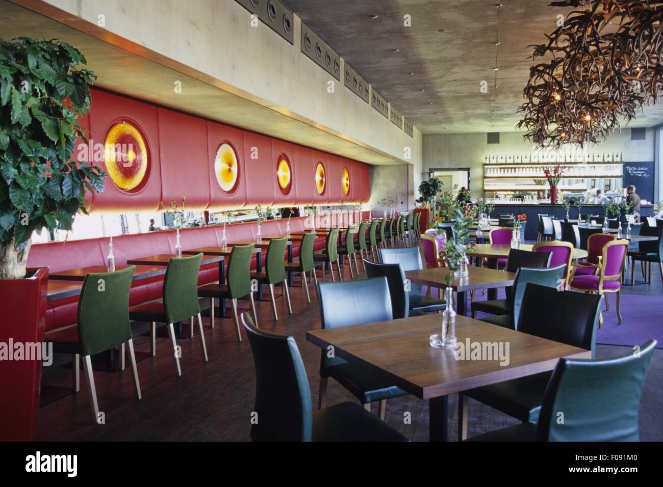 Interior of cafe in Museum of Modern Art, Salzburg, Austria Stock Photo ...