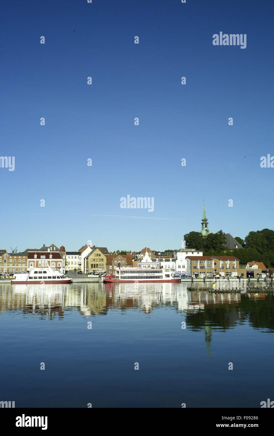 View of Kappeln shore and city in Baltic Sea Coast Stock Photo - Alamy