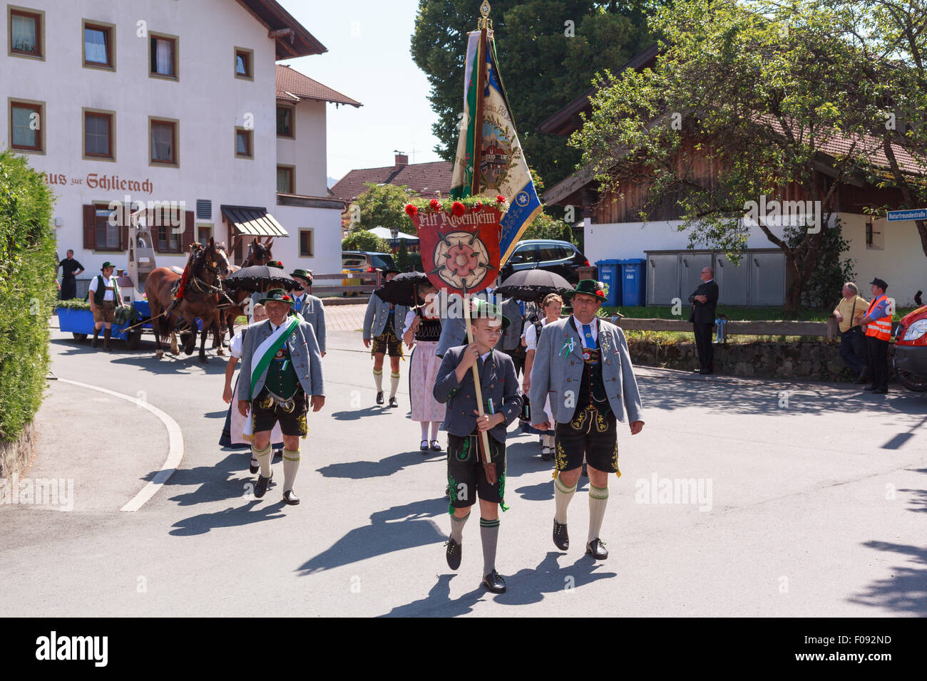Hausham, Germany. 09th Aug, 2015. Costumes club Old Rosenheim at ...