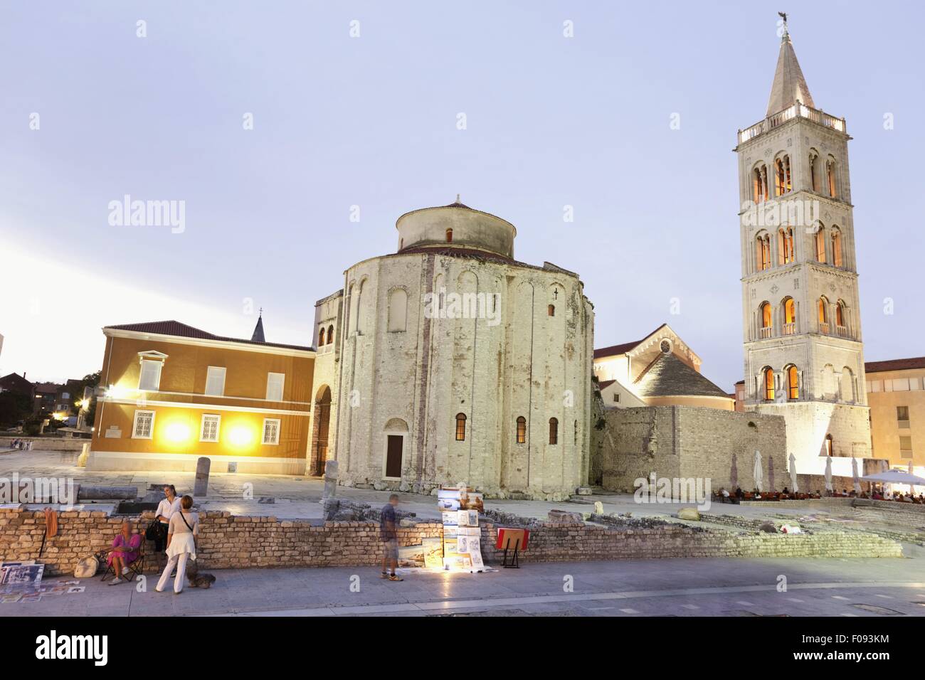Zadar roman pillar in Croatia Stock Photo - Alamy