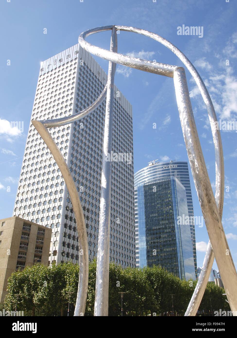 Le Moretti sculpture in La Defense, Paris, France Stock Photo - Alamy