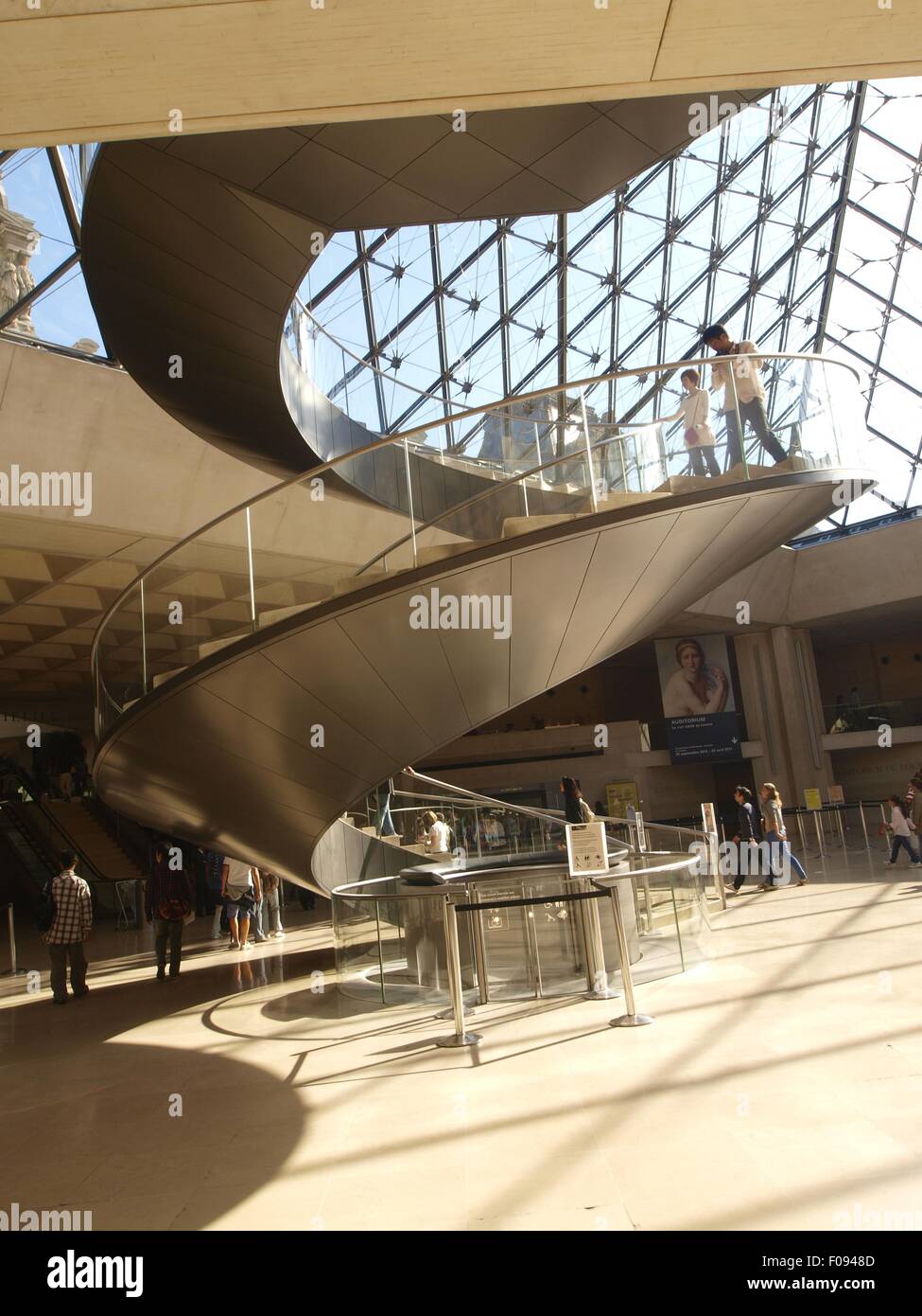 Spiral staircase in The Louvre Museum, Paris, France Stock Photo - Alamy
