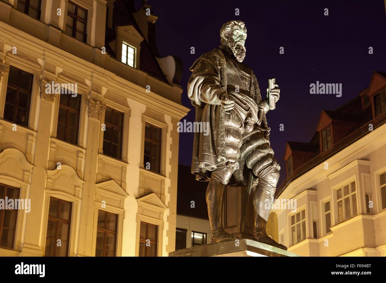 Monument of Fugger in Augsburg, Bavaria, Germany Stock Photo - Alamy