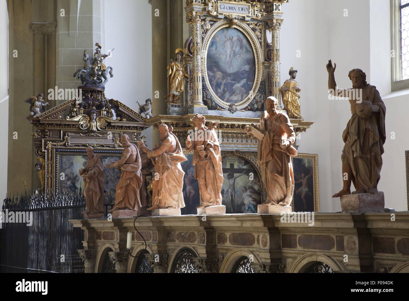 St. Ulrich's and St. Afra's Abbey in Augsburg, Bavaria, Germany Stock ...