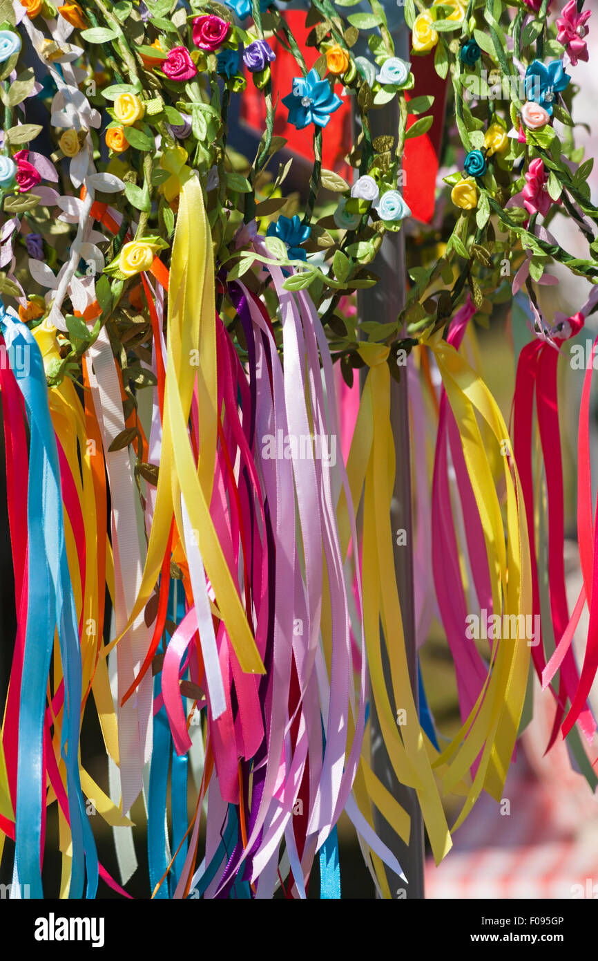 Ribbons and headbands on stall at the Ellingham & Ringwood Agricultural ...