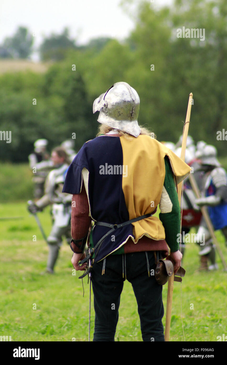A man watching the battle Stock Photo - Alamy
