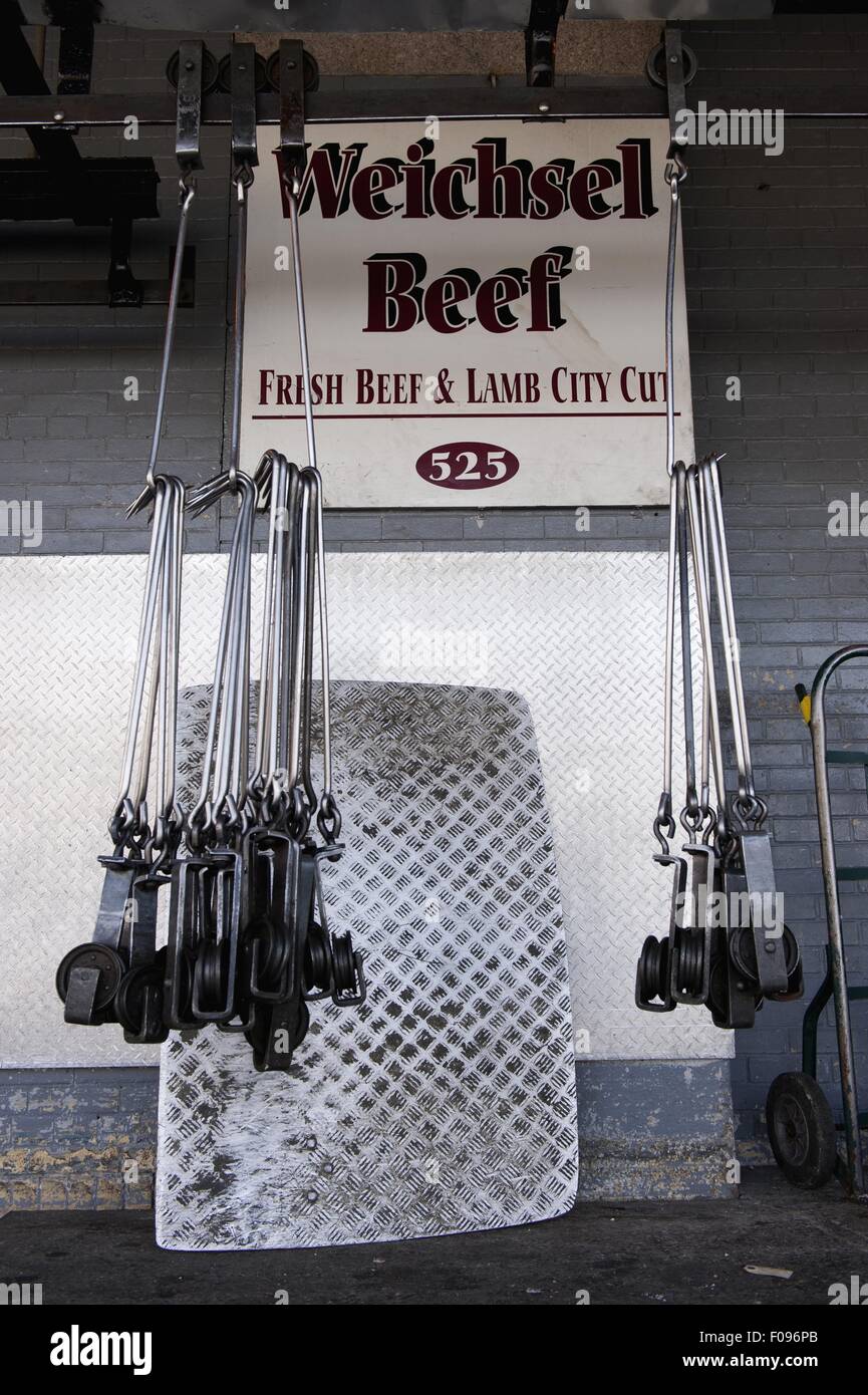 Interior of butcher shop in Meatpacking District, Manhattan, New York ...