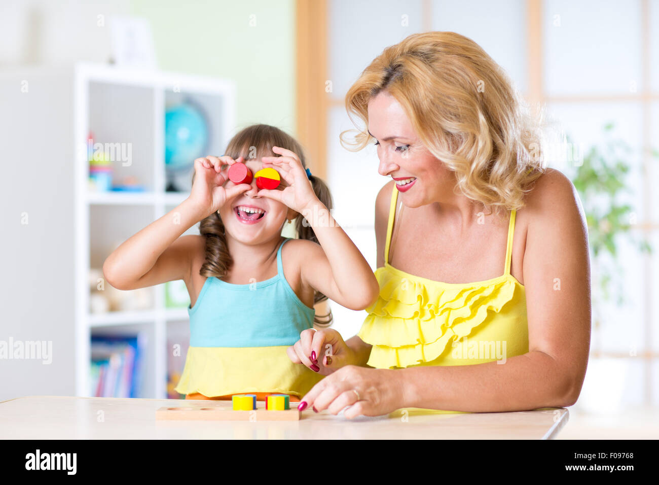 Mother and Son Having Fun Stock Photo - Alamy