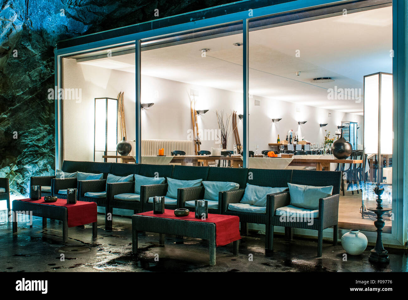 Switzerland, Gotthard pass, La Claustra hotel Stock Photo - Alamy