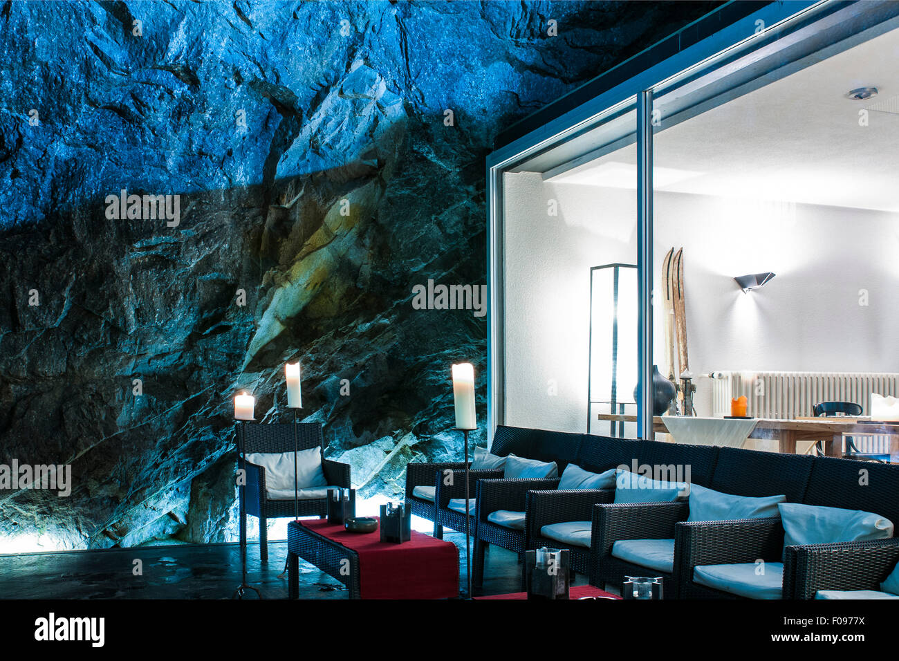 Switzerland, Gotthard pass, La Claustra hotel Stock Photo - Alamy