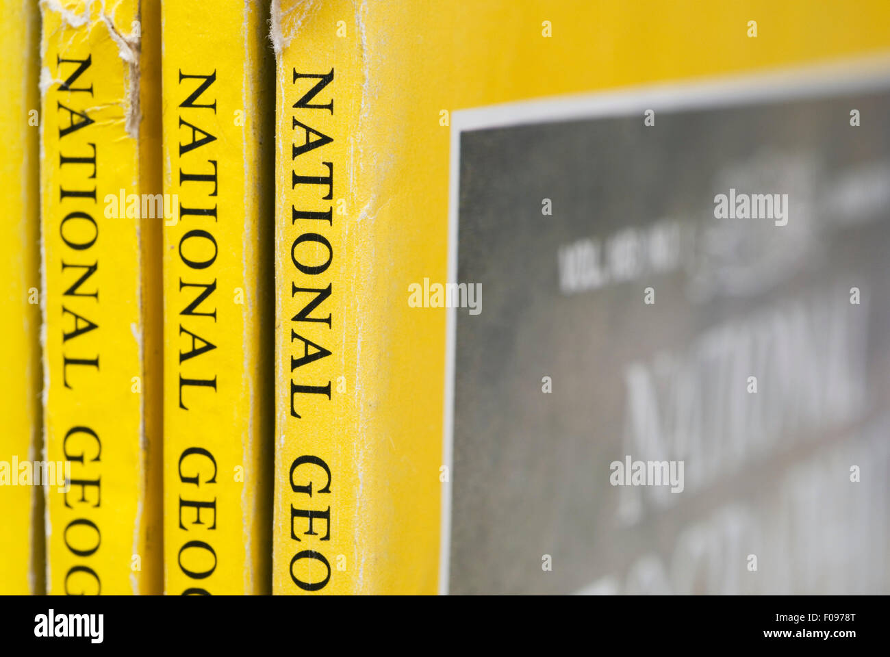 old National Geographic magazines Stock Photo - Alamy