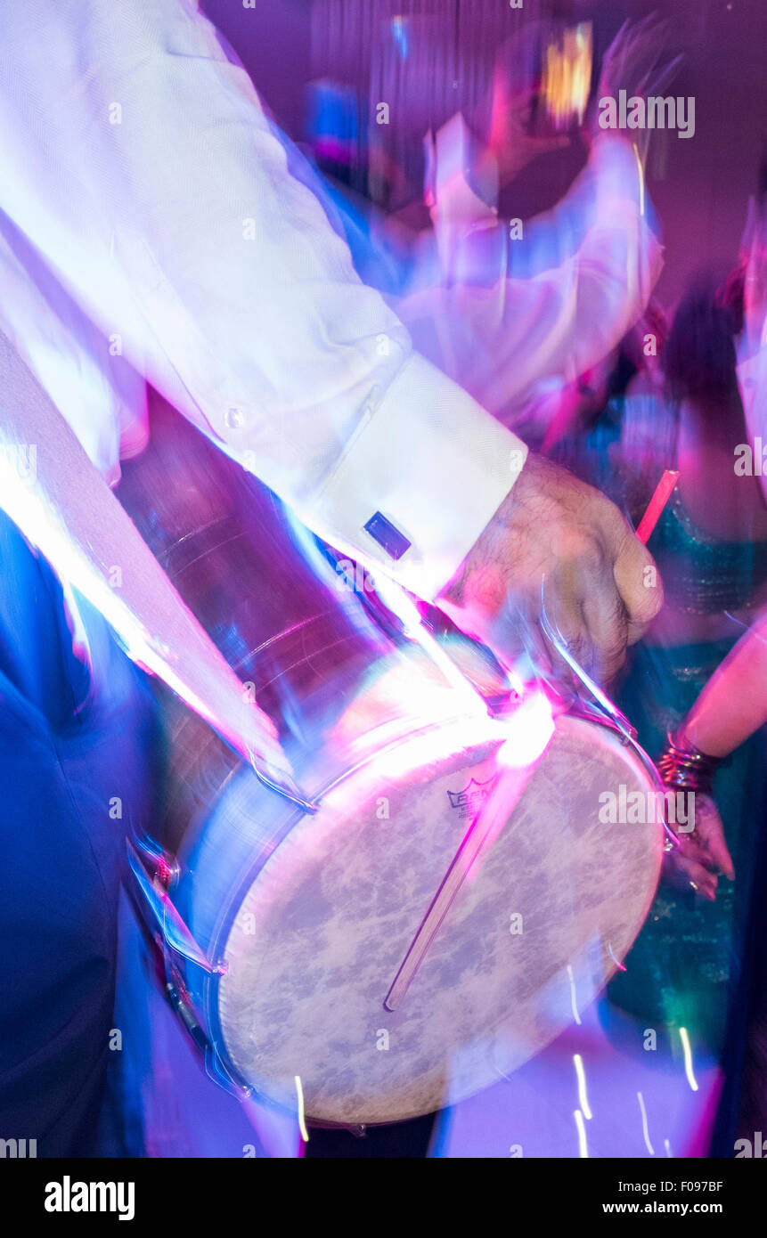 Indian Dholak Percussion Playing at Wedding Reception Stock Photo - Alamy