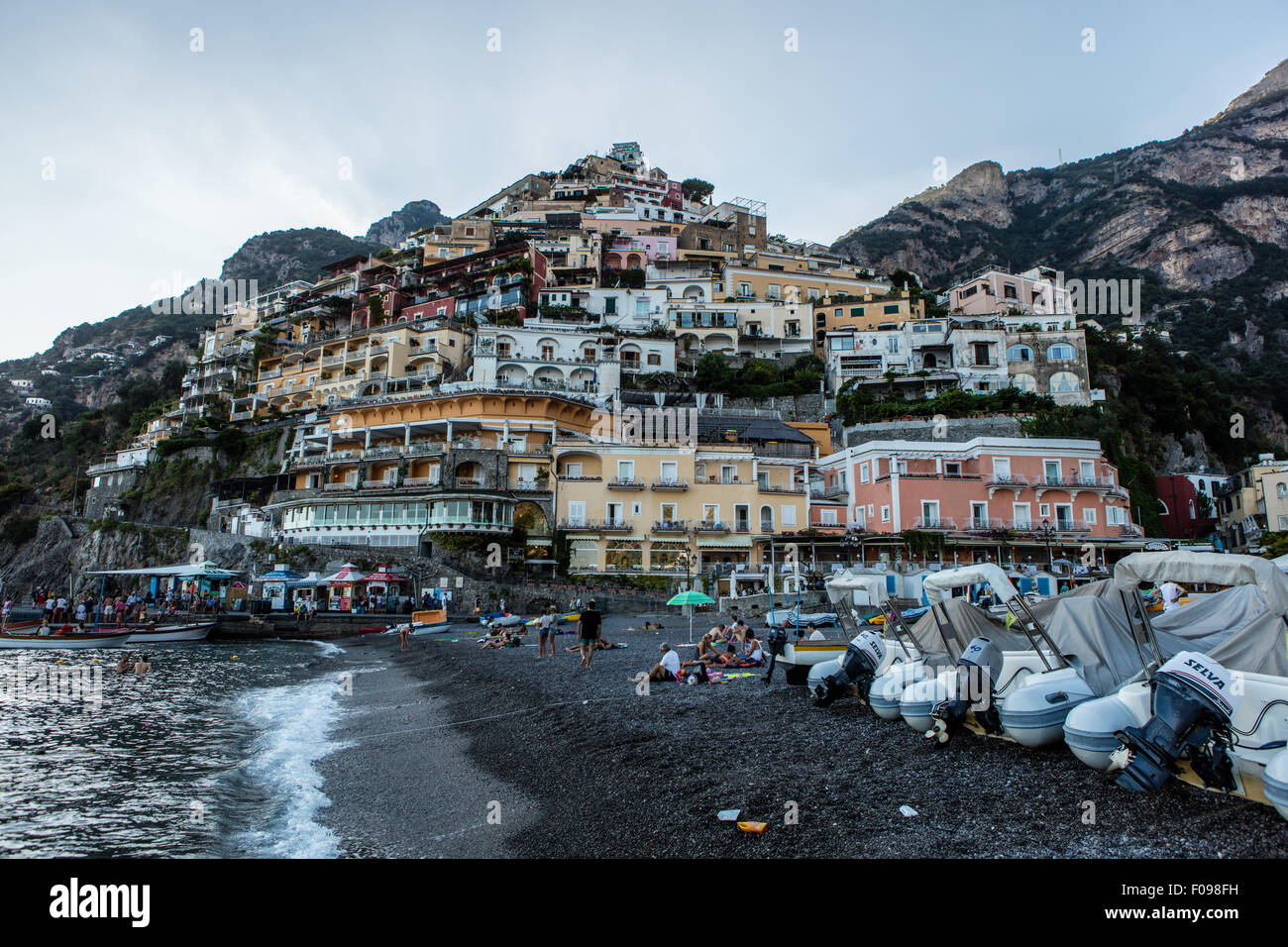 Positano beach hi-res stock photography and images - Alamy