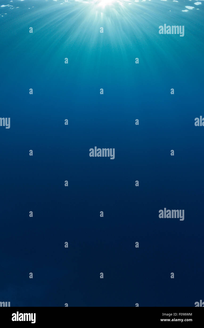 Sunbeams in Ocean, Mary Island, Solomon Islands Stock Photo - Alamy