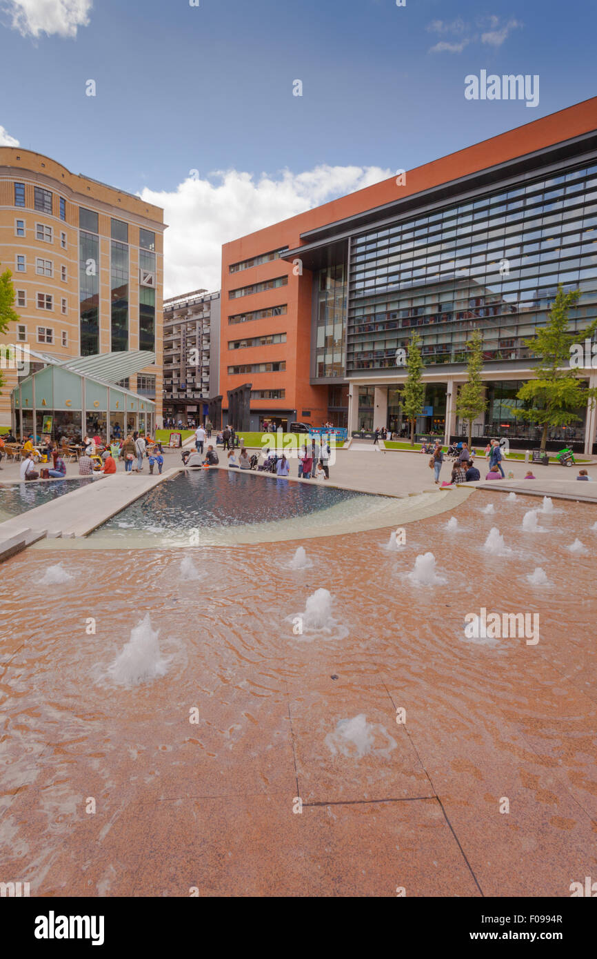 Architecture in Brindleyplace, Birmingham UK Stock Photo - Alamy