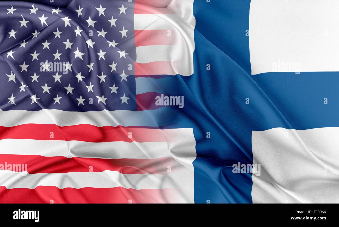 Usa finland flag hi-res stock photography and images - Alamy