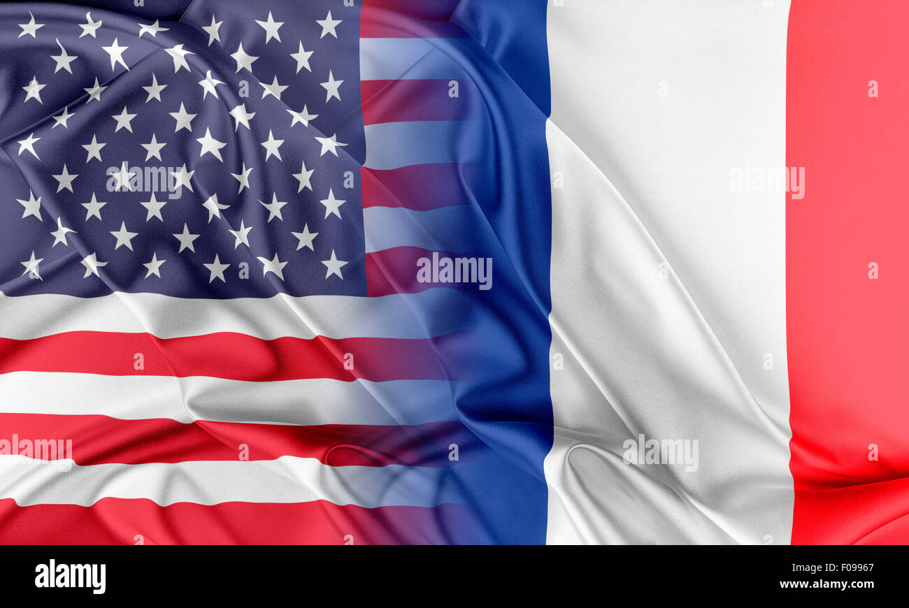 United states america france flag hi-res stock photography and images ...