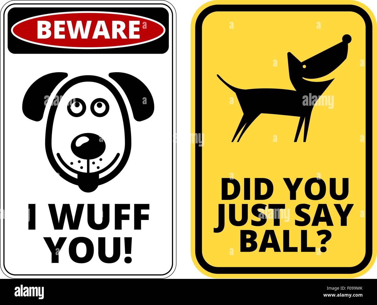 Humorous warning sign Stock Vector Images - Alamy
