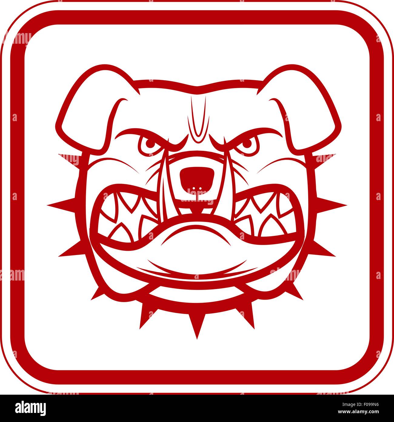 Angry dog red Stock Vector Images - Alamy