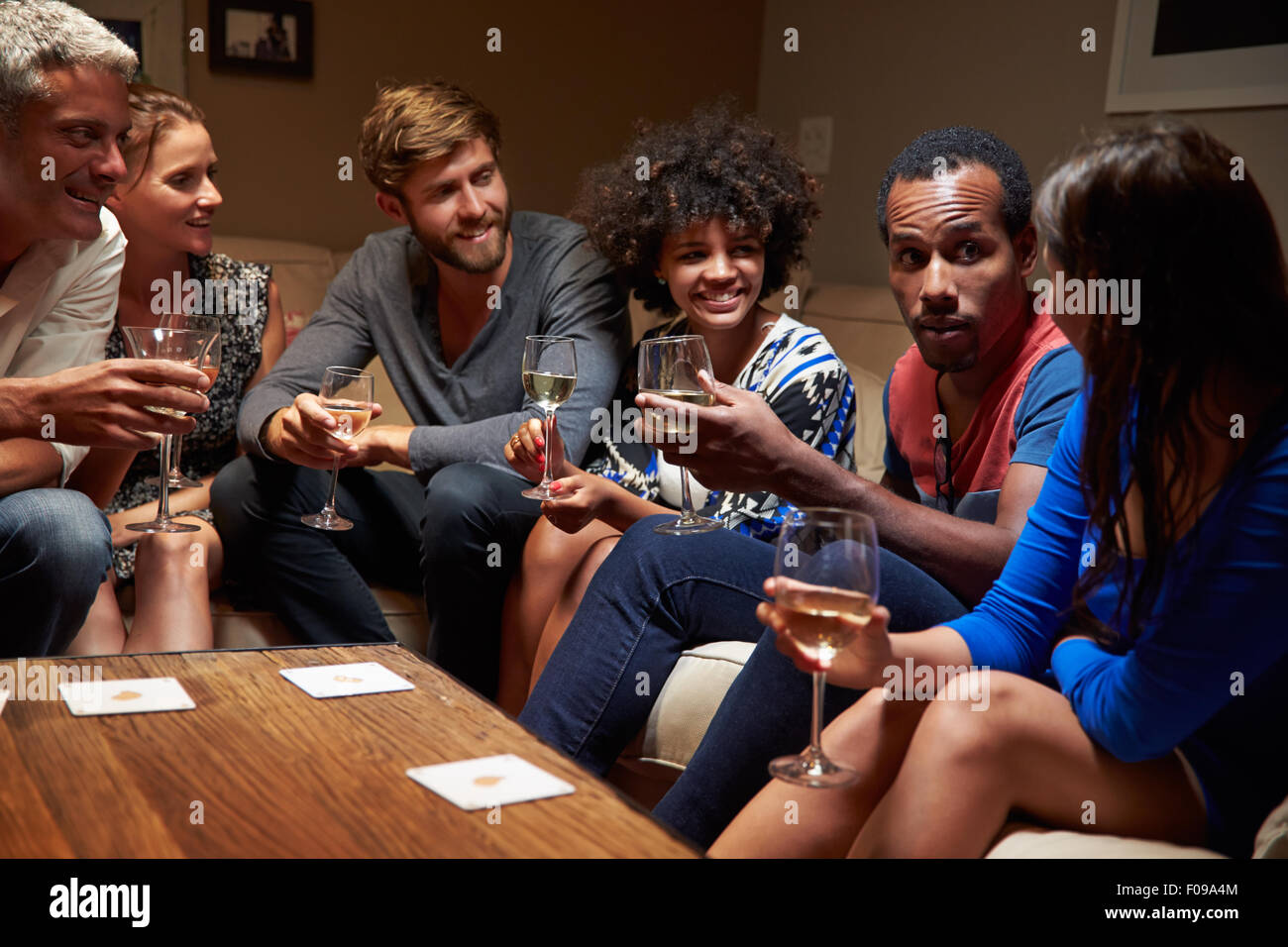 House party adults evening hi-res stock photography and images - Alamy