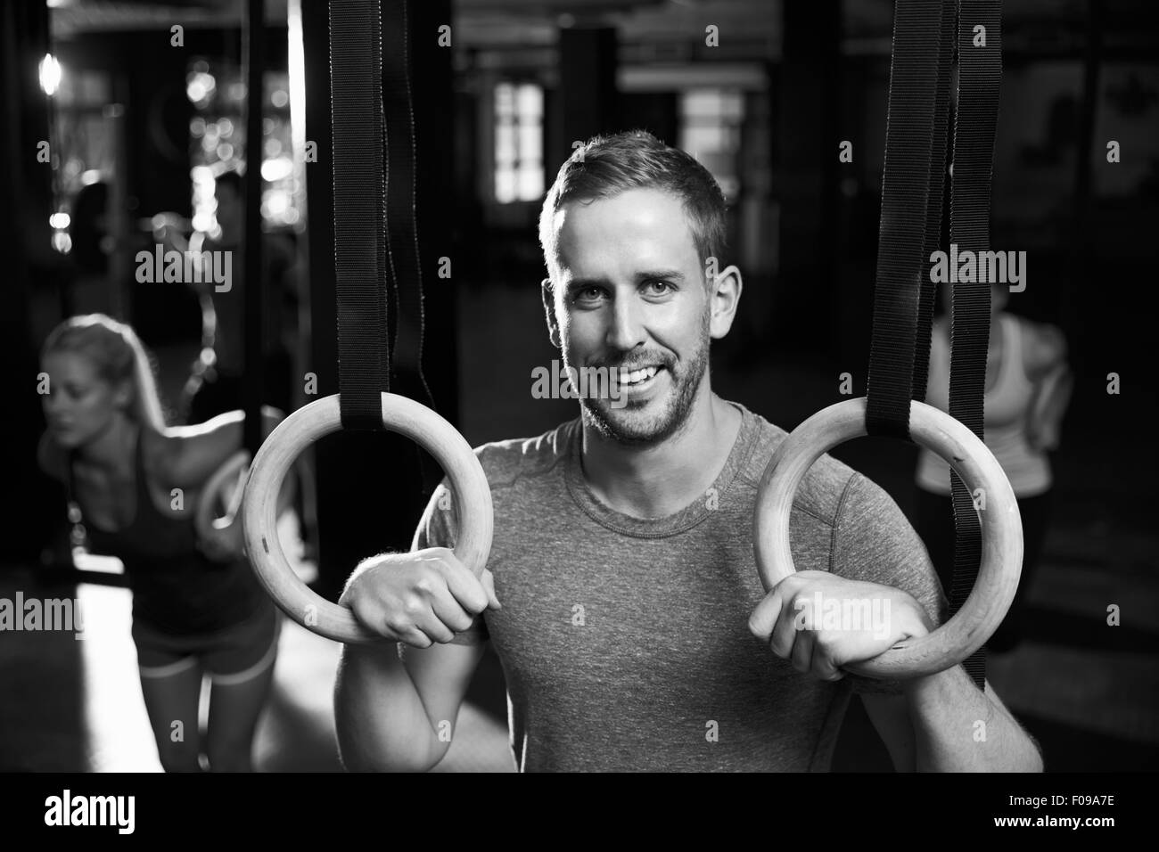 Male gym portrait Black and White Stock Photos & Images - Alamy