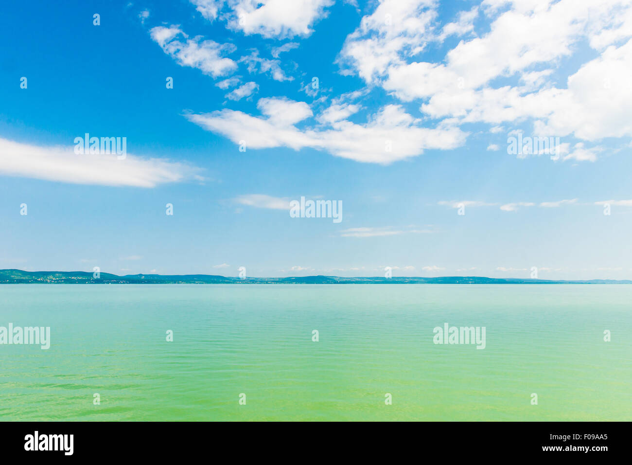 landscape. azure water and blue sky Stock Photo - Alamy