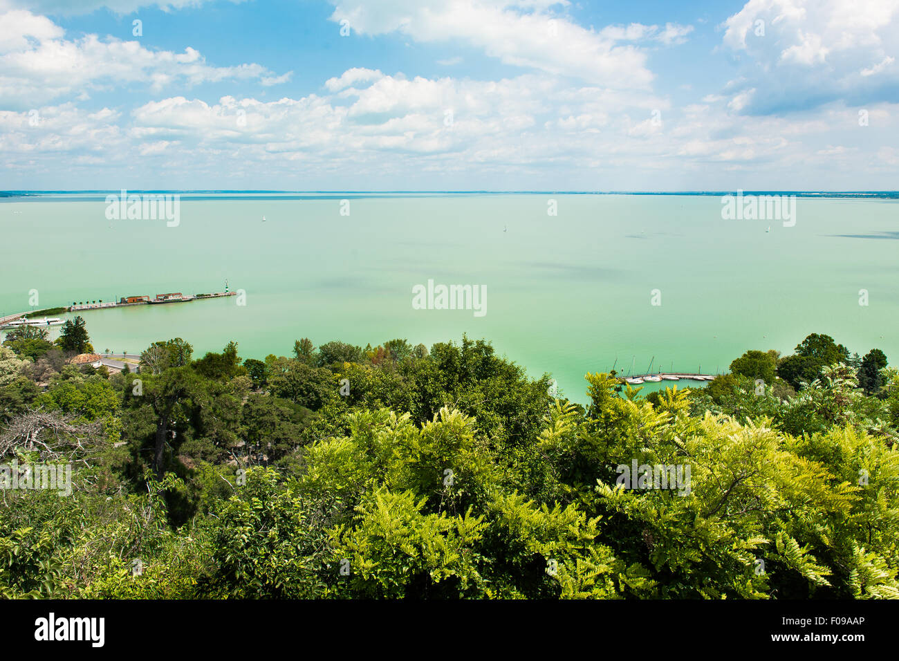 landscape. azure water and blue sky Stock Photo - Alamy