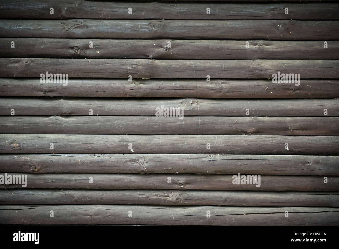 wooden bacground. Brown horizontal beams Stock Photo - Alamy