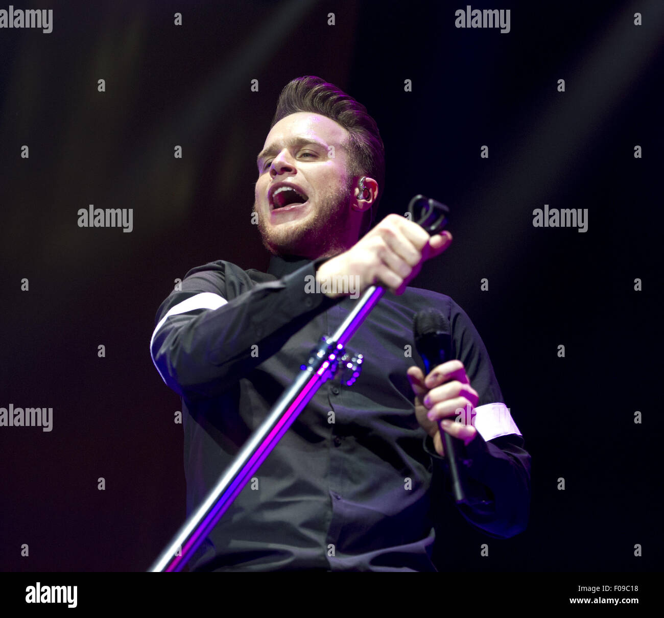 British singer and songwriter Olly Murs performs at the Heineken Music ...