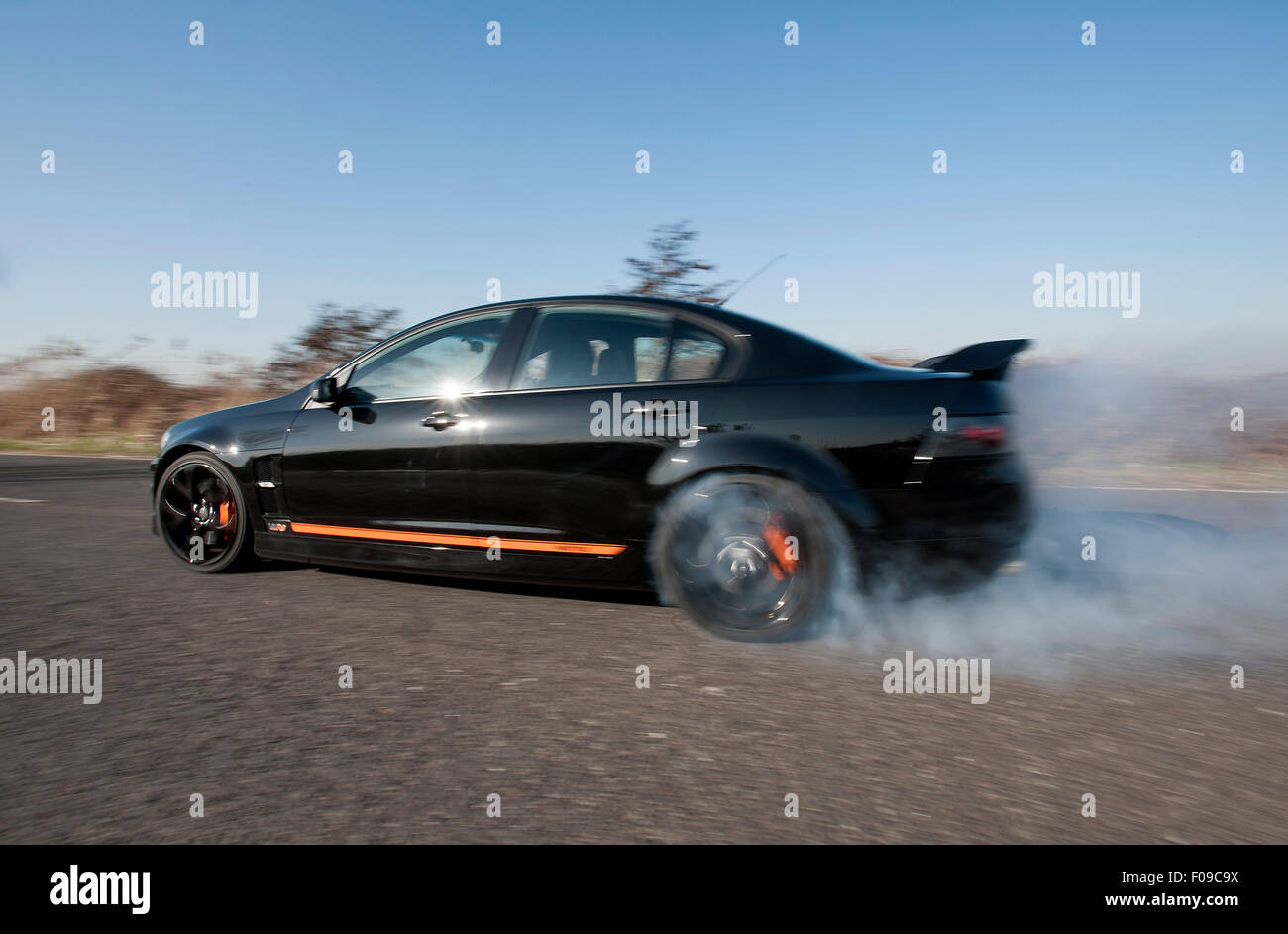 Holden vauxhall vxr tuning huge burnout hi-res stock photography and ...