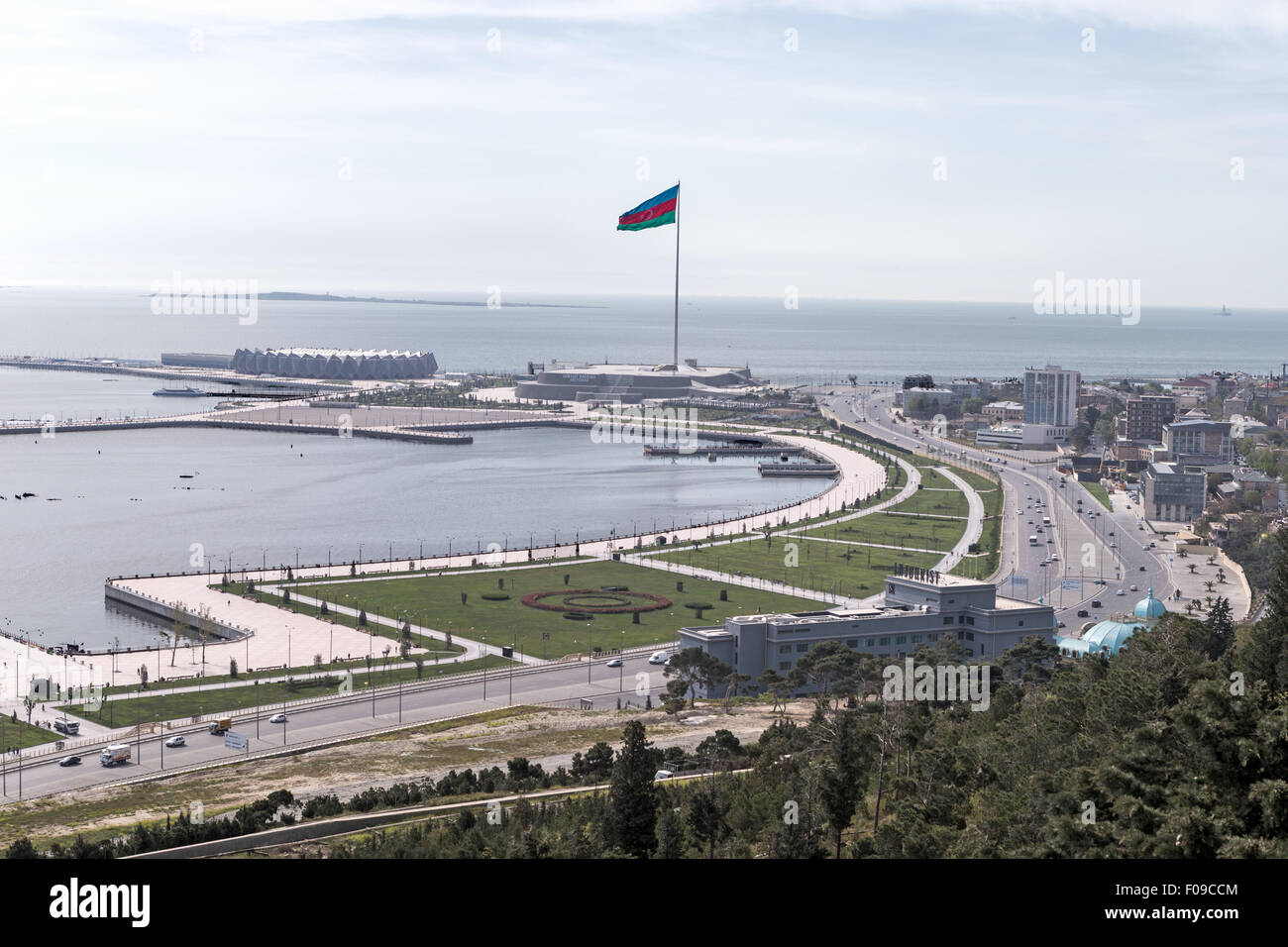 Seaside Boulevard, Baku, Azerbaijan Stock Photo - Alamy