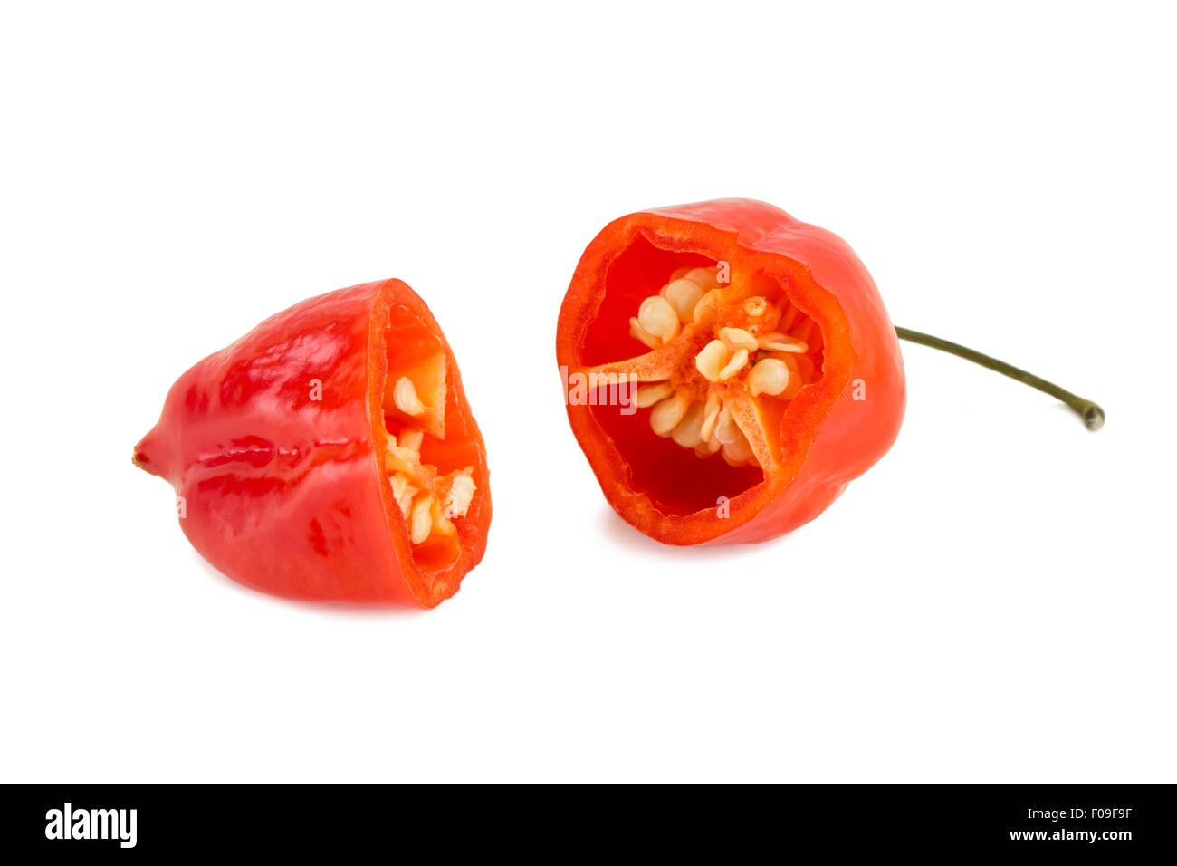 Red chilli sliced on hi-res stock photography and images - Alamy