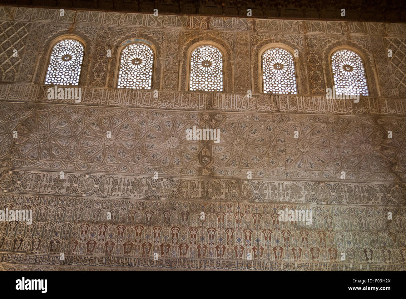 Alhambra palace located in Granada (Spain) is a master pice of the ...
