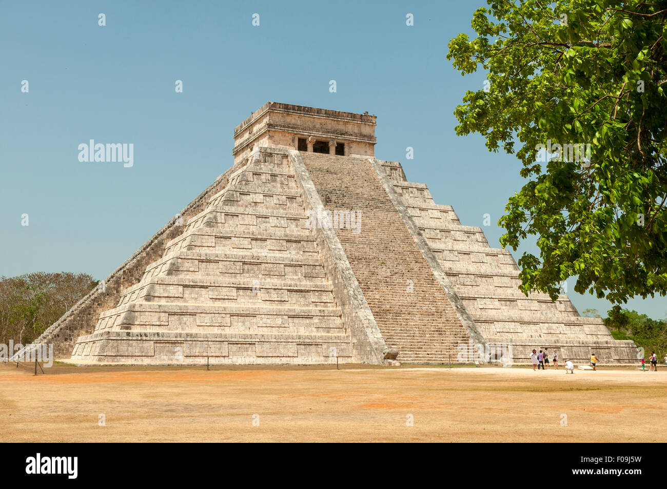 Teocalli, the Castle, at Chichen Itza, Mexico Stock Photo - Alamy