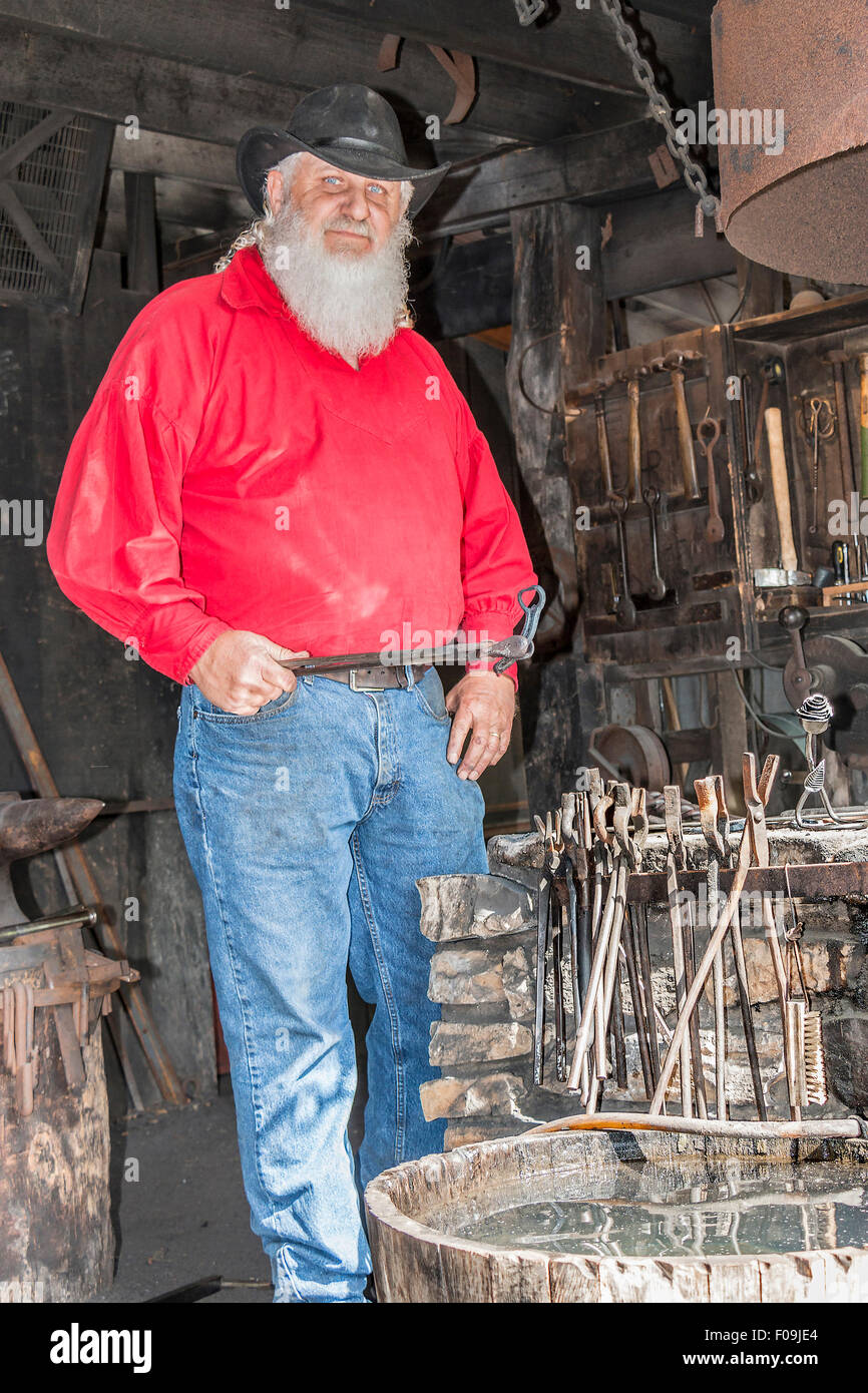 Silver dollar city blacksmith hi-res stock photography and images - Alamy
