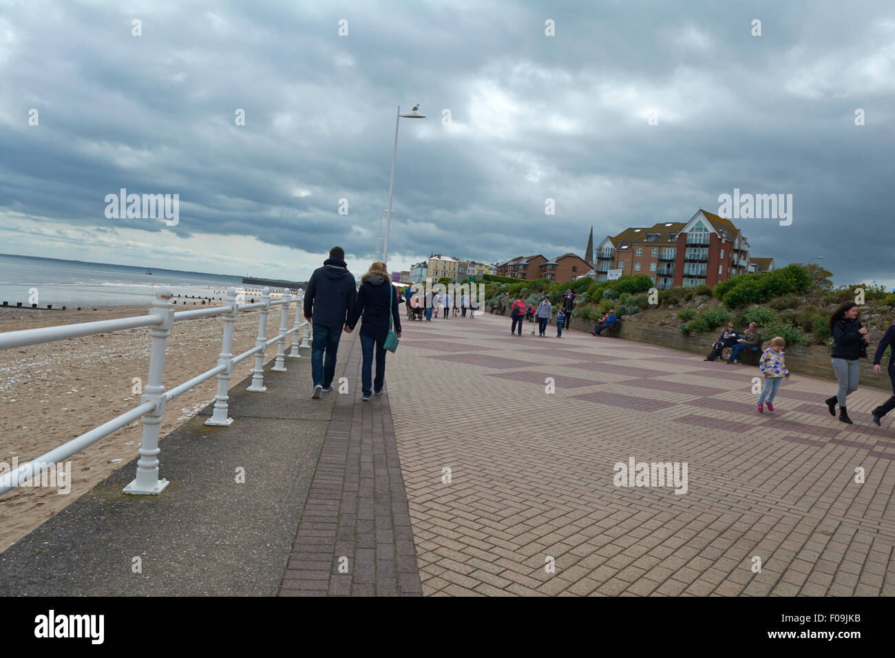 Bridlington North Sands Promenade - Bridlington, Yorkshire, UK Stock ...