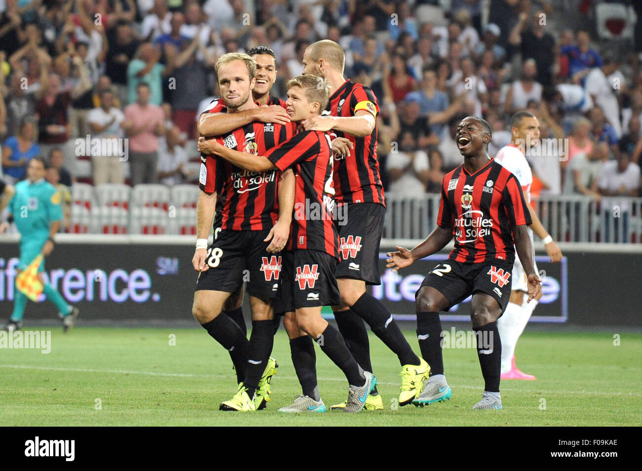 Nice, France. 08th Aug, 2015. French League 1 football. Season opener ...