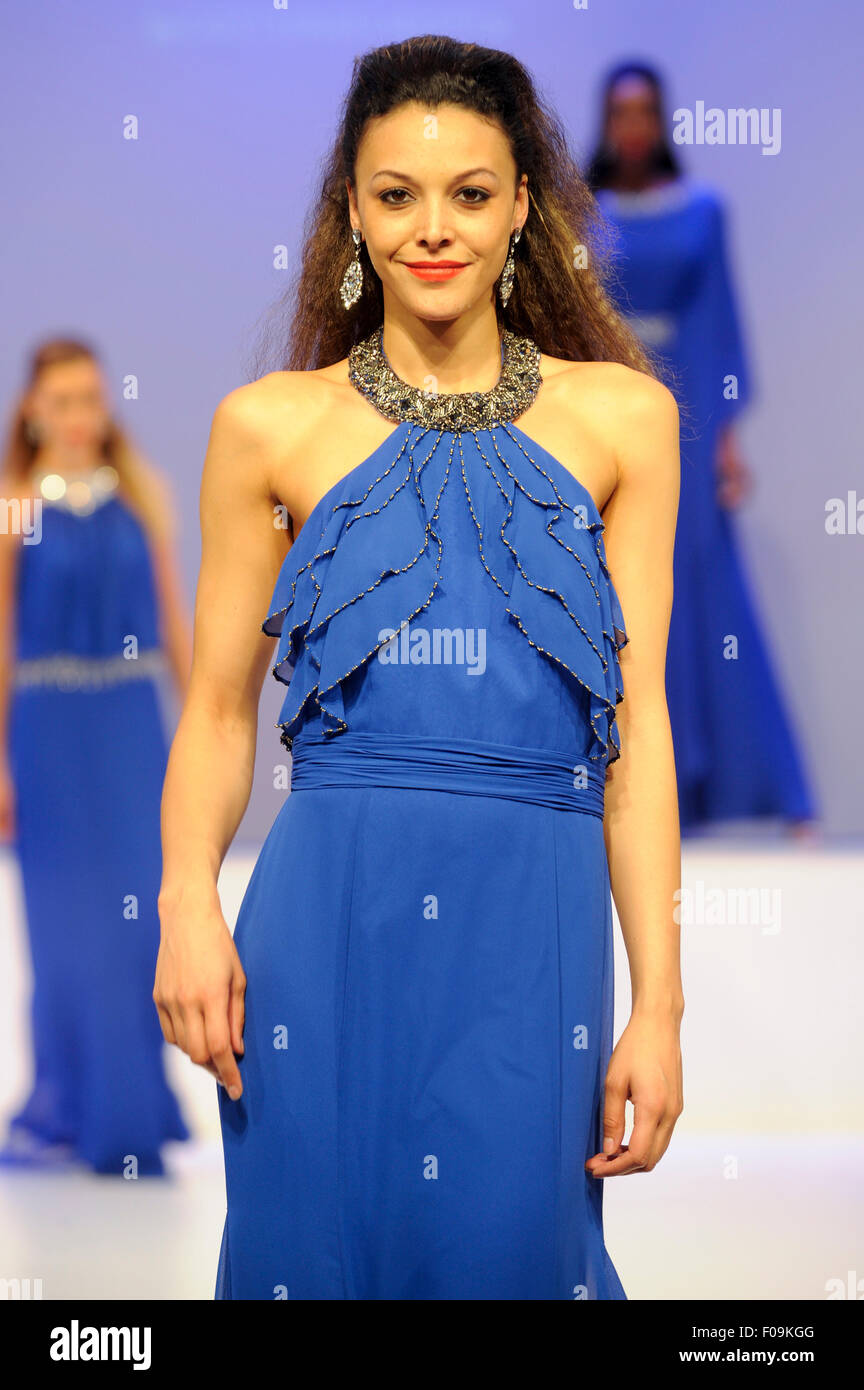 Models on the Moda Spring Summer 2016 Evening & Occasionwear Catwalk ...